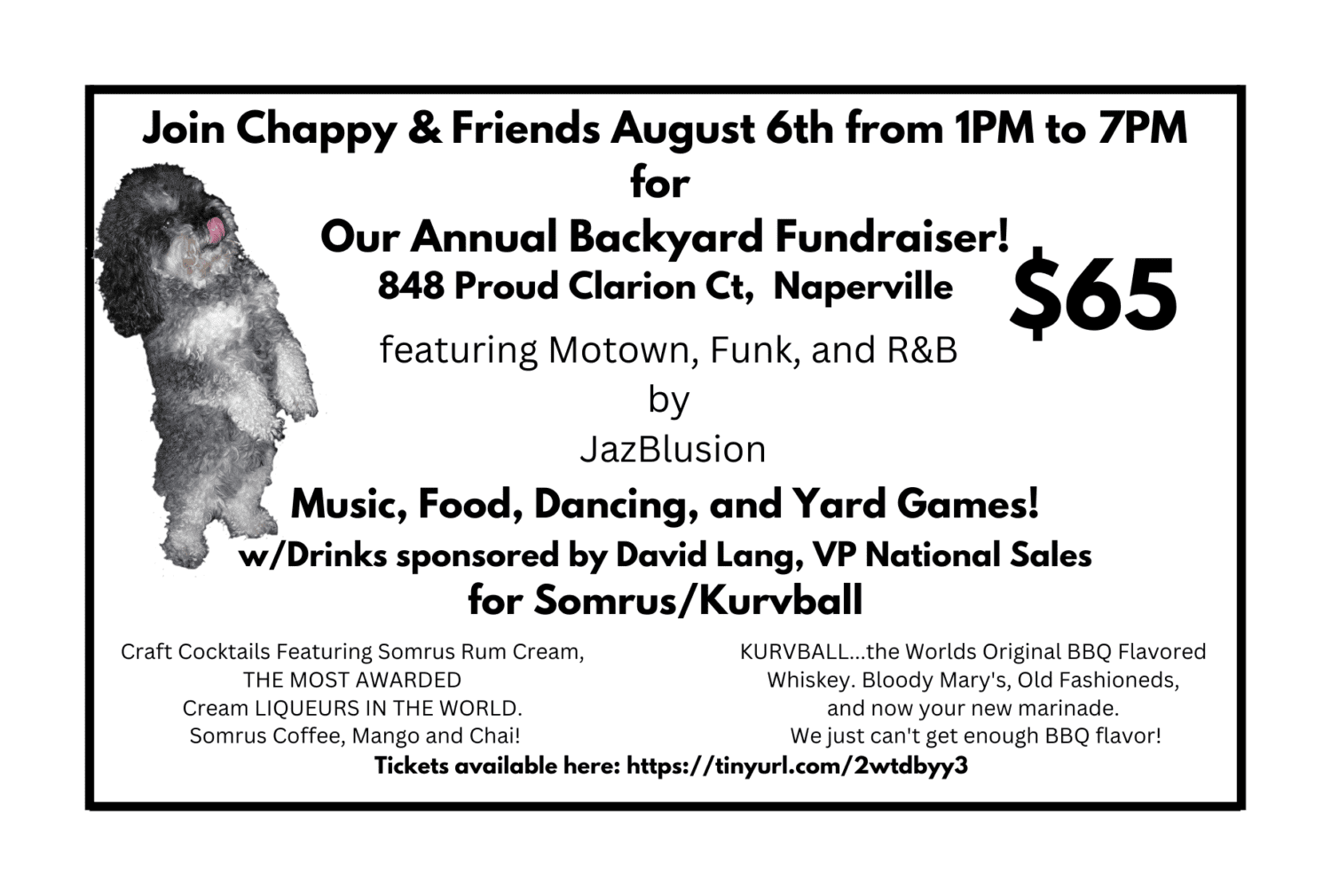 Chappy & Friends' 2023 Backyard Fundraiser w/JazBlusion Rescheduled for ...